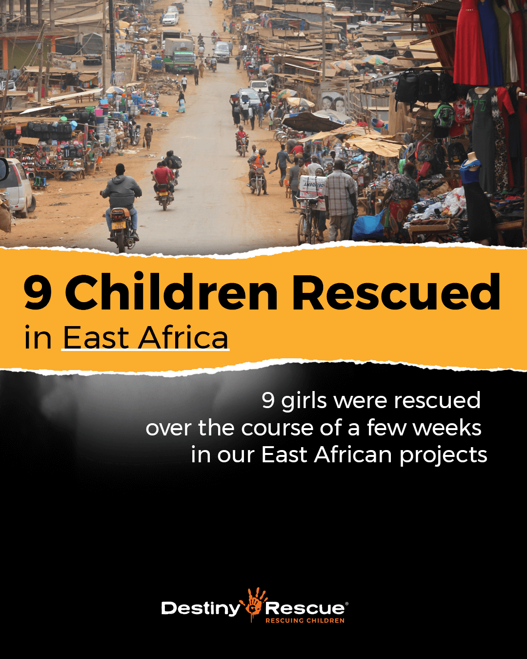 Nine Children Rescued in East Africa - Destiny Rescue | Destiny Rescue