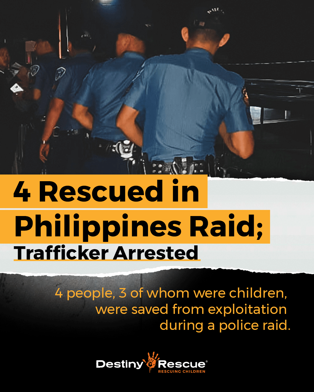 Raid in the Philippines Rescues Four; Trafficker Arrested - Destiny ...