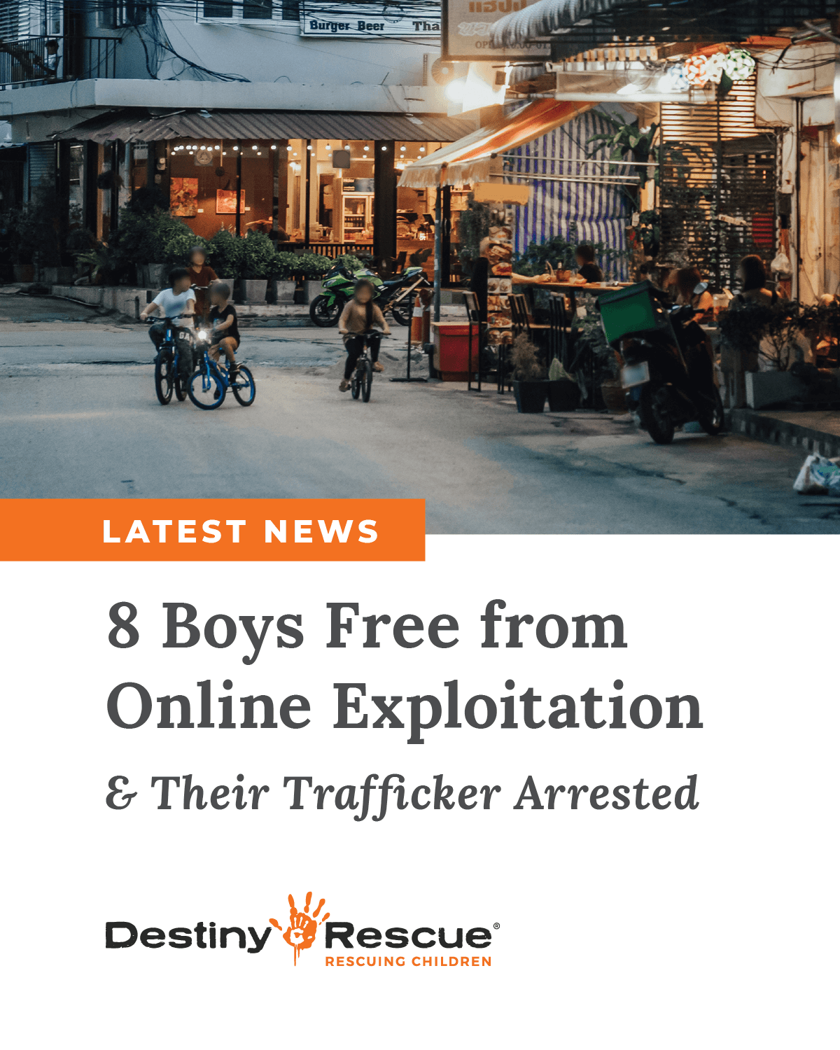 8 Boys Rescued from Online Exploitation - Destiny Rescue | Destiny Rescue